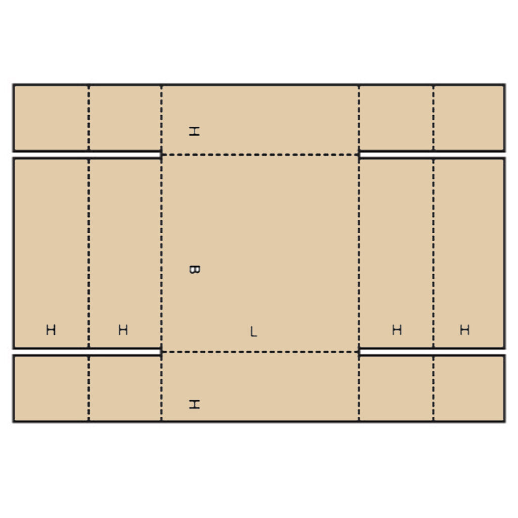 Caisse carton sur-mesure, autobloquante, double cannelure ...
